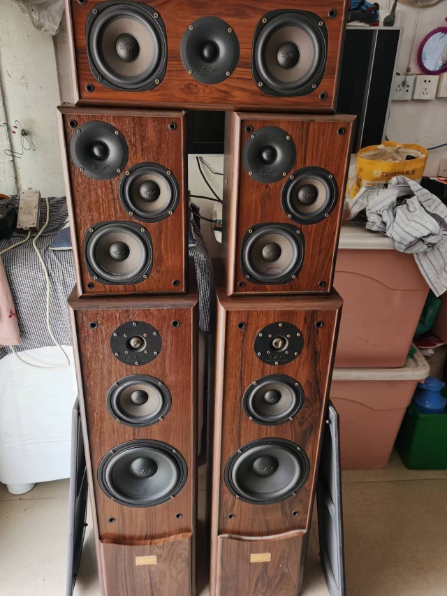 出一套CAV大型家庭影院音箱，配原装功放。 - 商情交易 - 江阴论坛